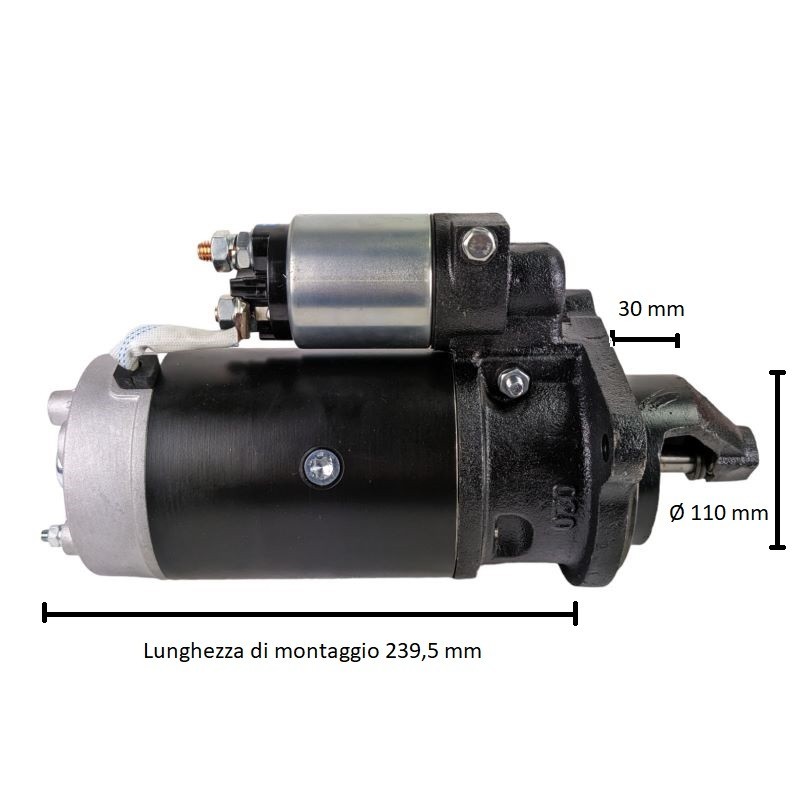 Motorino avviamento trattore Fiat mietitrebbia Laverda